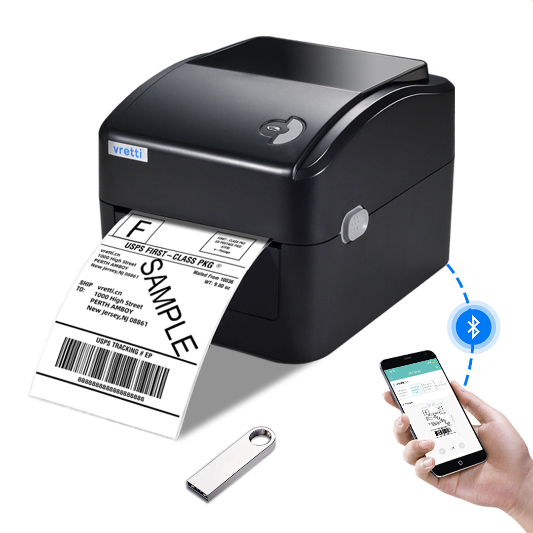 VRETTI 4 x 6Thermal Shipping Label Printer 420B USB + Bluetooth ...