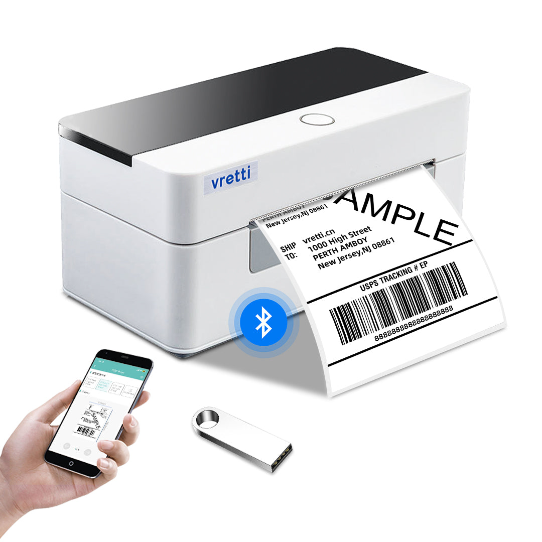 VRETTI 4x6 Thermal Shipping Label Printer D463B USB + Bluetooth ...